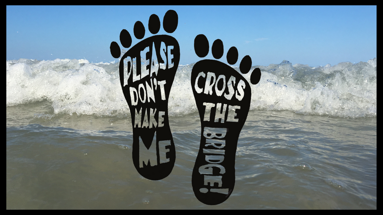 Please don't make me cross the bridge! It's a feeling and a statement ...